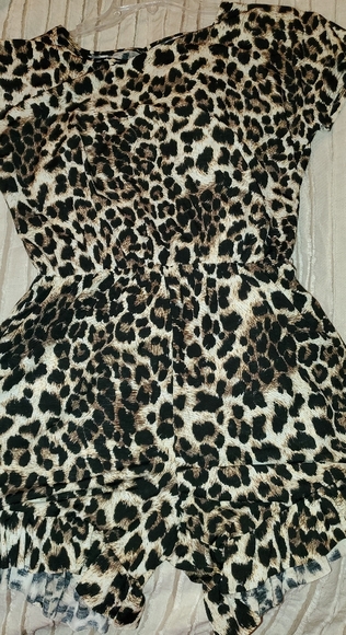 Other | Leopard Print Romper | Poshmark
